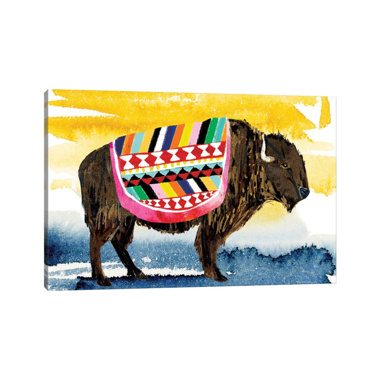 Bless international Painted Desert On Canvas by Joy Ting Painting | Wayfair